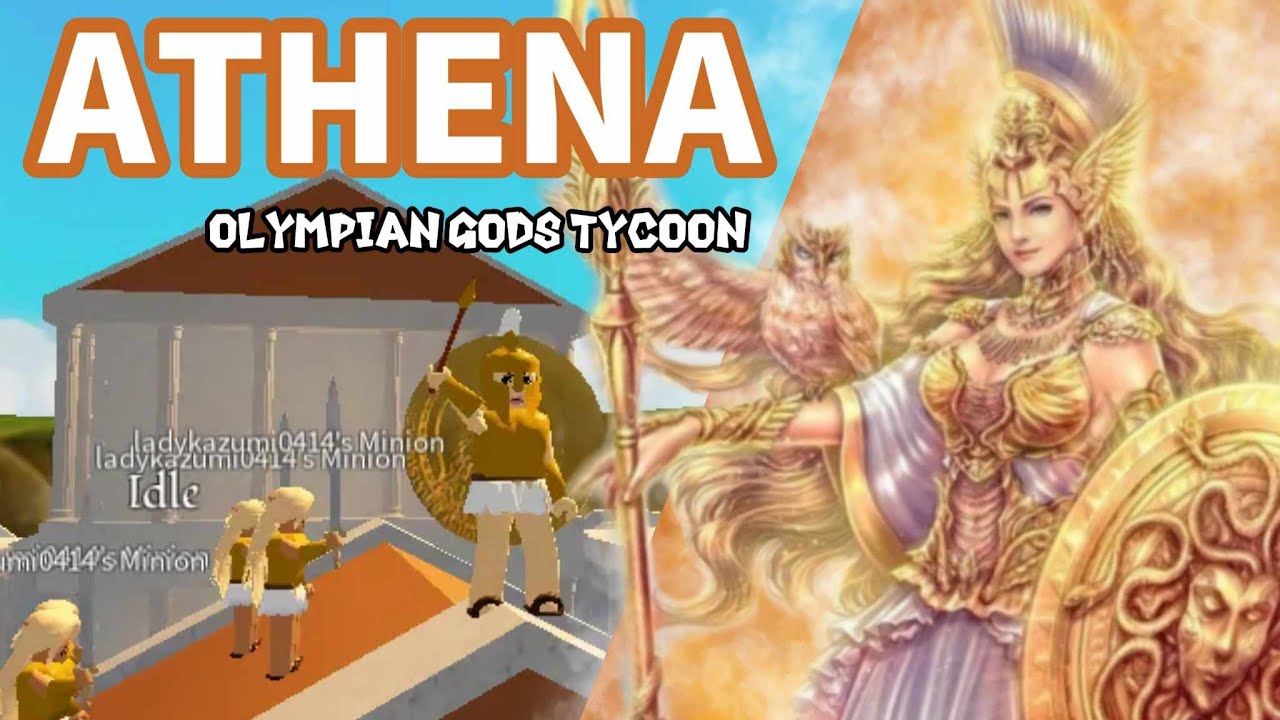 Playing as ATHENA in Olympian Gods Tycoon | Roblox | Lady_Kazumi - YouTube