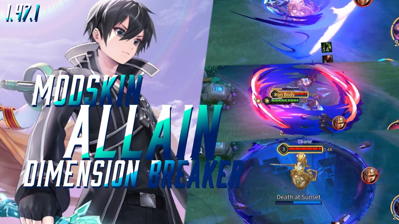 ROV Mod Skin Allain Dimension Breaker 1.47.1 สอนโหลด+สอนลง - YouTube