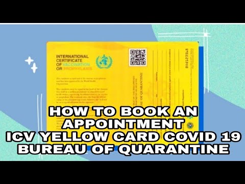 HOW TO BOOK AN APPOINTMENT ICV /YELLOW CARD BOQ@Maricar Alamazing Vlogs ...