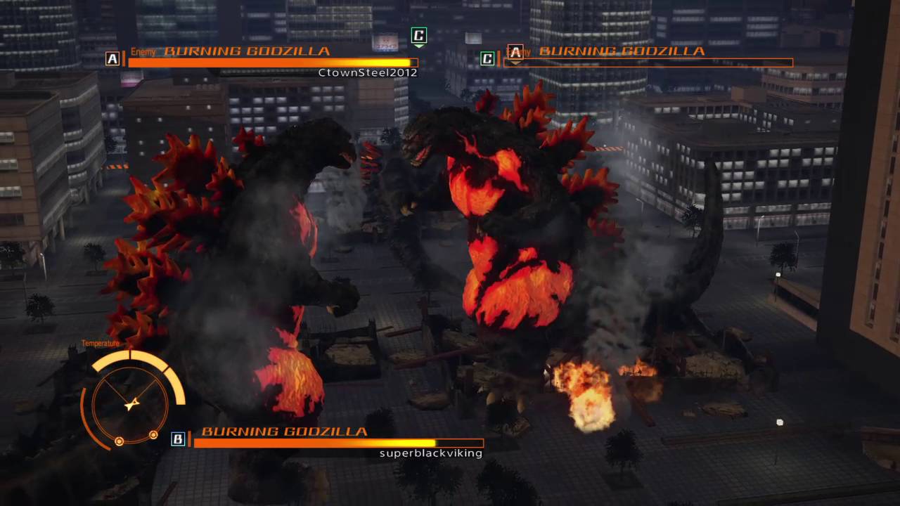 GODZILLA Online battle burning godzilla vs burning godzilla vs burning ...