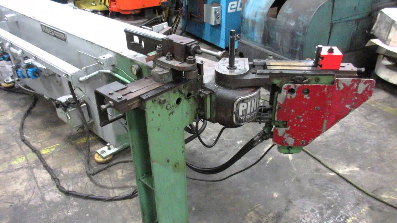 AM14414 Pines #1 Horizontal Mandrel Type Tube Bender - YouTube