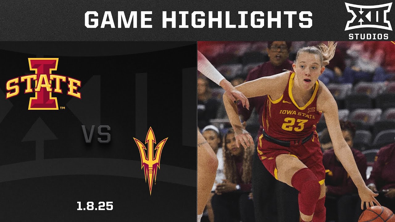 Iowa State vs. Arizona State Game Highlights | 2024-25 Big 12 Women's ...