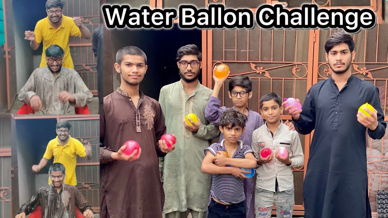 Funny water balloon challenge | who is the winner? | Suleman Vlogs ...