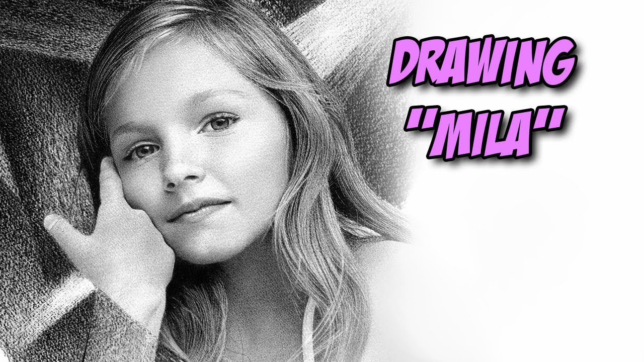 How To Do An Underdrawing In Portrait | Mila Pencil Drawing - YouTube