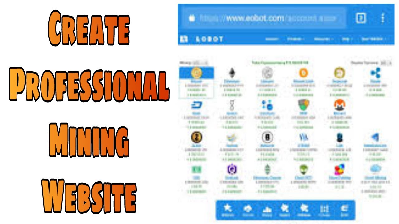 How to Create a Professional Mining Website | Bitcoin Investment Site ...