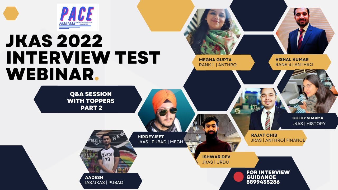 JKAS INTERVIEW TEST WEBINAR BY KAS TOPPERS | PART 2| VISHAL SIR | MOCKS ...