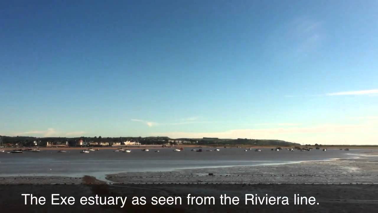 View of the Exe Estuary from the Riviera Line - YouTube