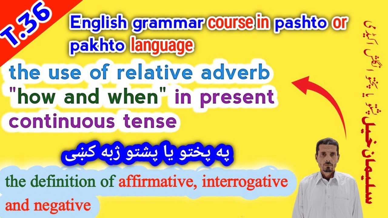 the use of relative adverb "how and when" present continuous tense ...