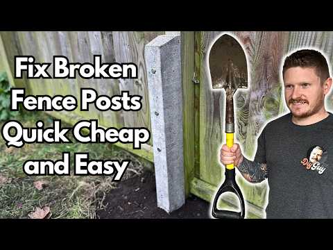 How To Repair Damaged Concrete Fence Posts
