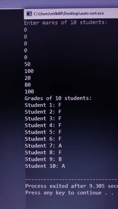Grading With Sort C Coders Codingninja Codinglife Codemasters