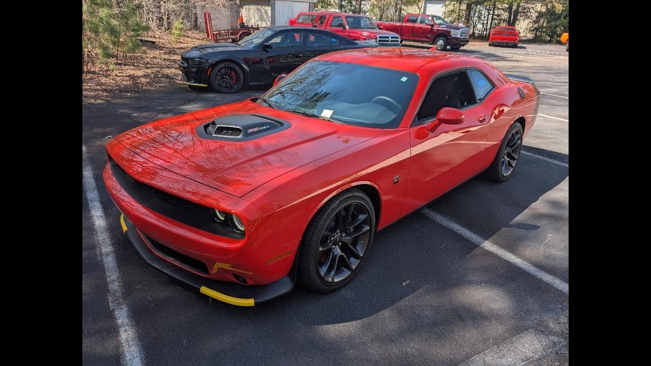 2023 Dodge Challenger 6- Speed Scat Pac - Go Mango with Shaker Hood ...