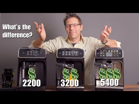 Philips Superautomatic Coffee Machine 2200 vs 3200 vs 5400