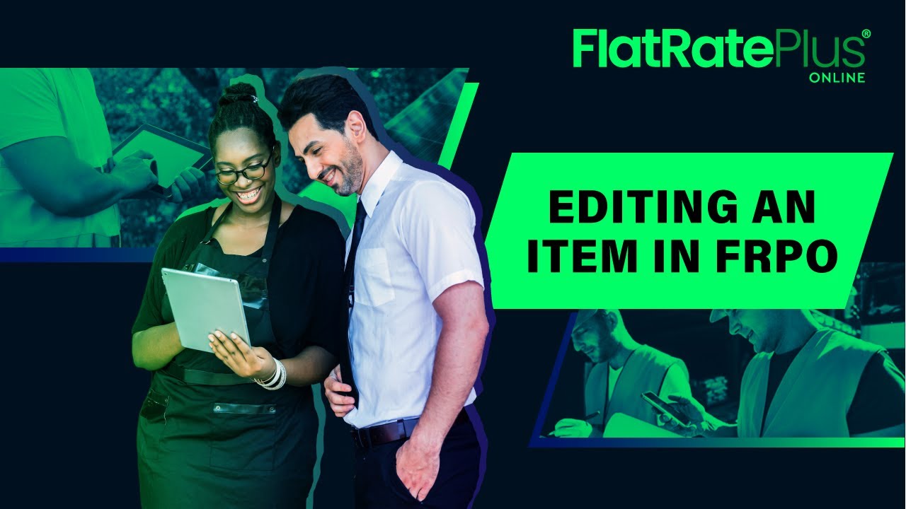 Editing an Item in FRPO - YouTube