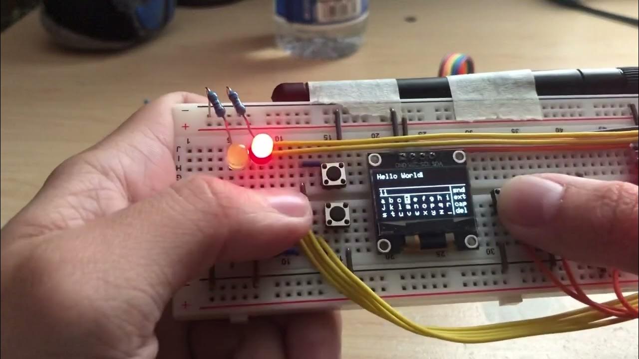 Text communication using Arduino nano + nrf24l01 + oled display - YouTube