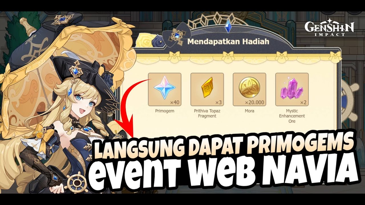 Buruan BANSOS Primogems - Event WEB Navia "Mengadon Makaron" | Genshin ...