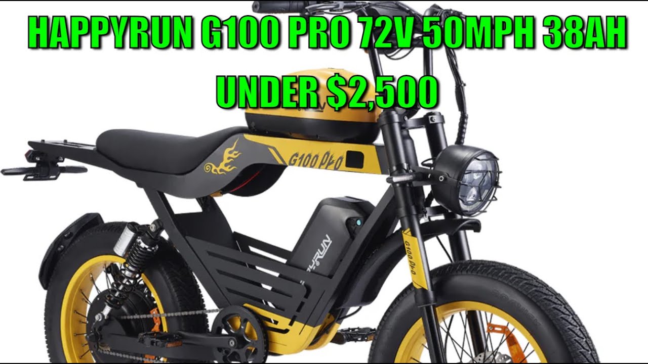HAPPYRUN G100 PRO 72V 50MPH Under $2500! - YouTube