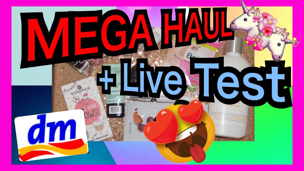 Mega dm online HAUL + LIVETEST | dm Oktober 2017 Onlineshop - YouTube