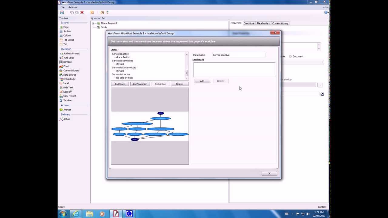 Infiniti by Intelledox's workflow feature explained - YouTube