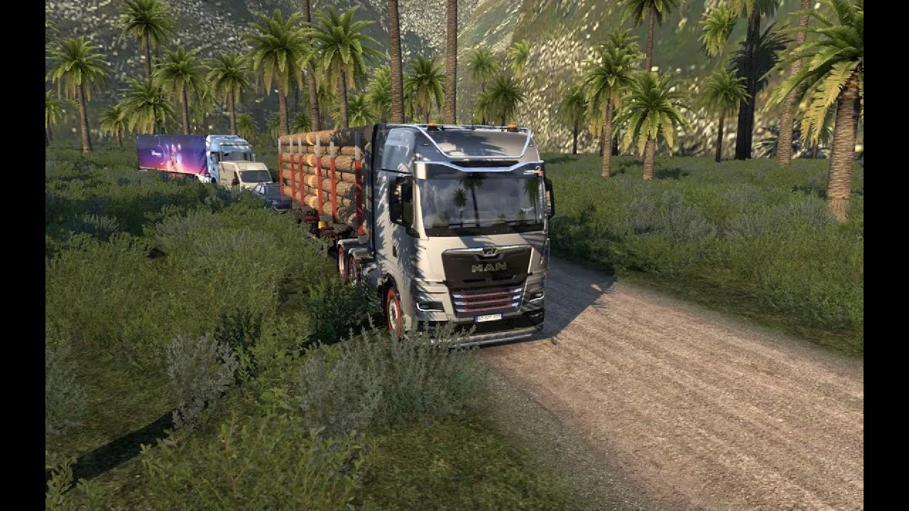 Transporting Heavy Timber Through the Jungle Roads! | ETS2 Rota Map ...