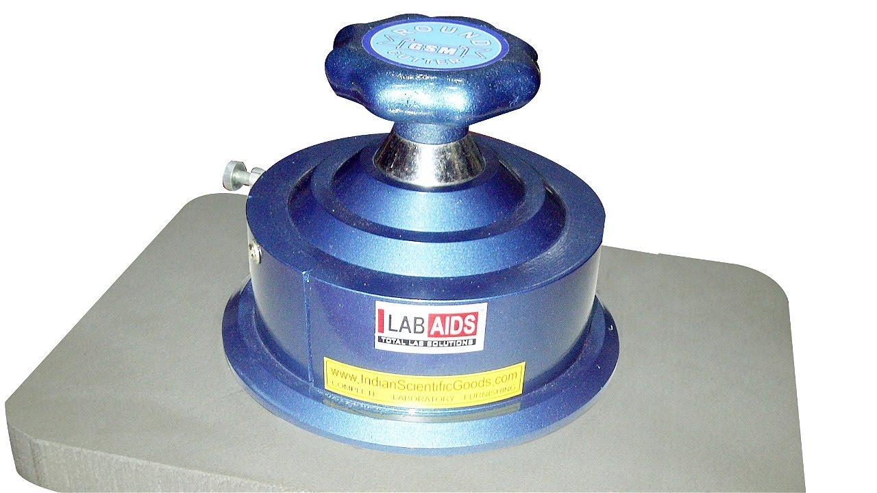 GSM Round Cutter for cutting round samples of paper, textiles, film etc ...