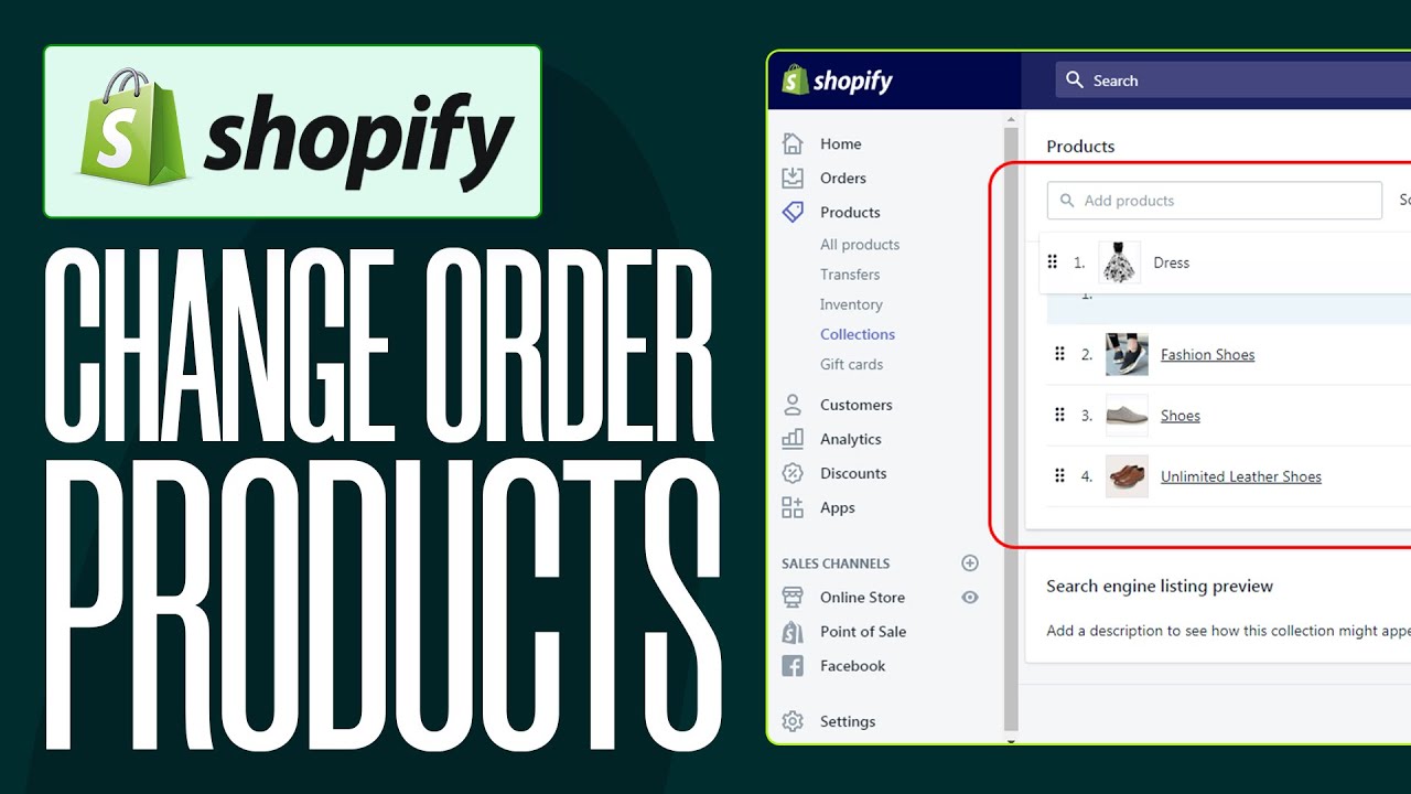 How To Change Order Of Products In Shopify (2025) - YouTube