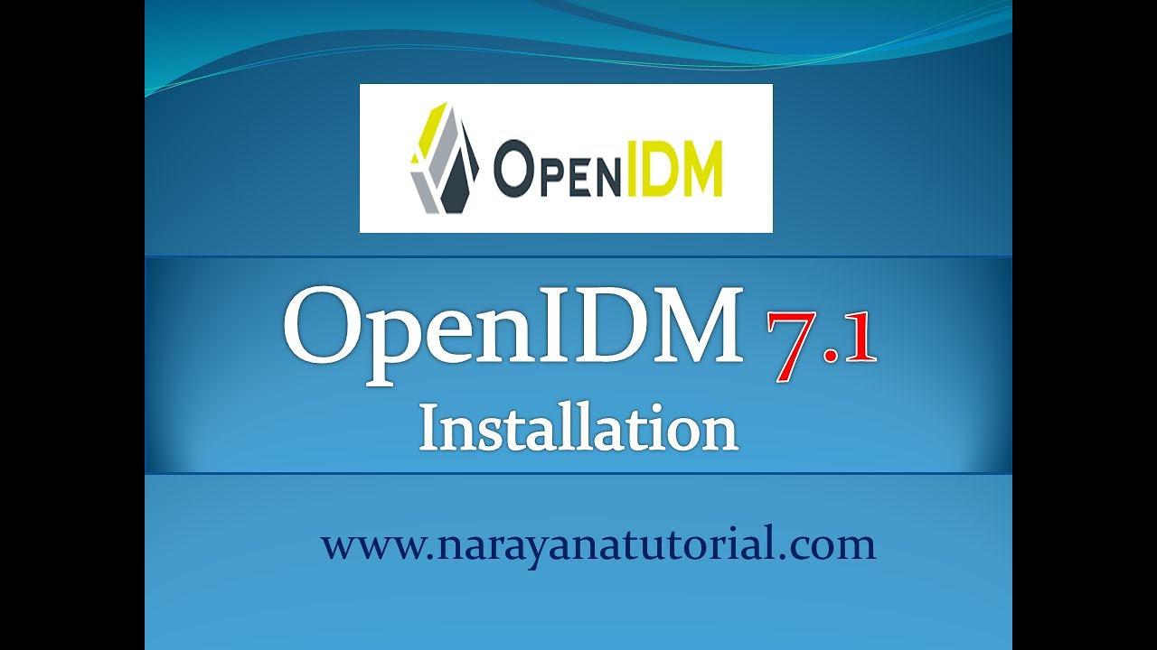 OpenIDM 7.1 Installation - YouTube