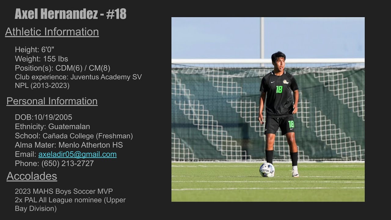 Axel Hernandez Cañada College Freshman Highlights - YouTube