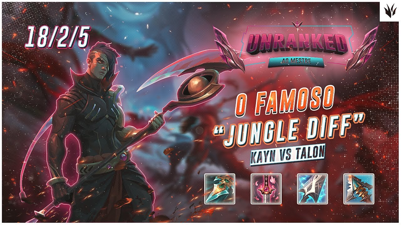 APLICANDO O JUNGLE DIFF DE KAYN | League of Legends | MONO KAYN 2 MILHÃO DE MAESTRIA!!! - YouTube