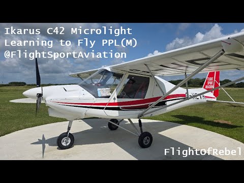 Ikarus C42 Microlight Flying Lessons @FlightOfRebelUK - YouTube
