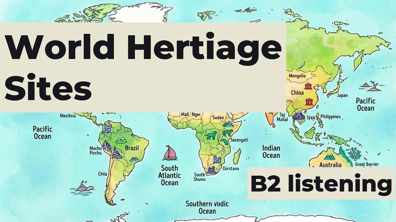 Can You Name These Amazing World Heritage Sites? - B2 listening - YouTube