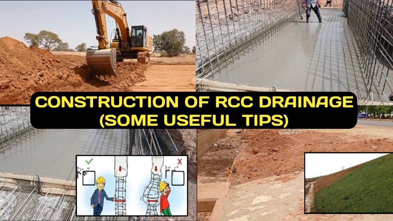Construction of RCC Drainage | Some useful tips for Construction - YouTube