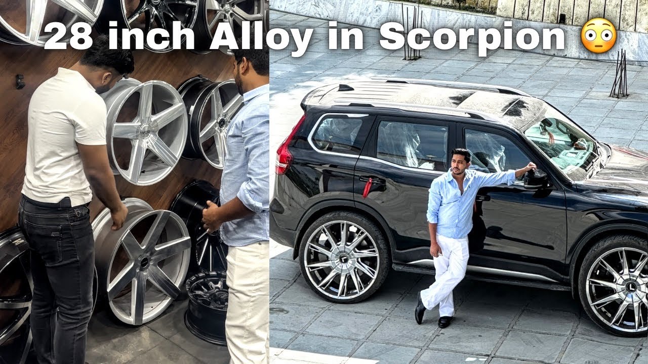 Scorpion N me 28 inch alloys fit karwa diye 😳 #automobile #modified # ...