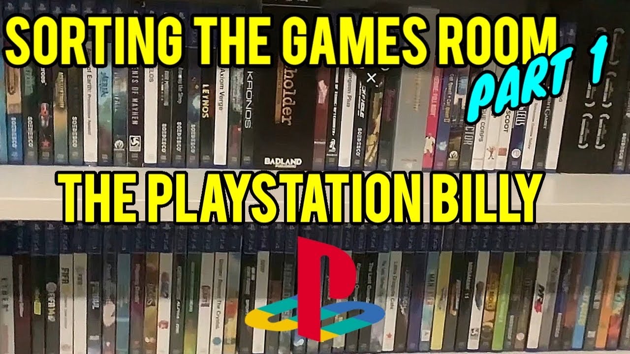 Sorting the Games Room Part 1 the PlayStation Billy - YouTube