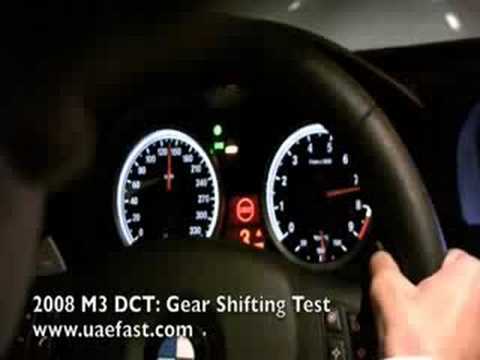 2008 M3 DCT Gear Shift Test - YouTube