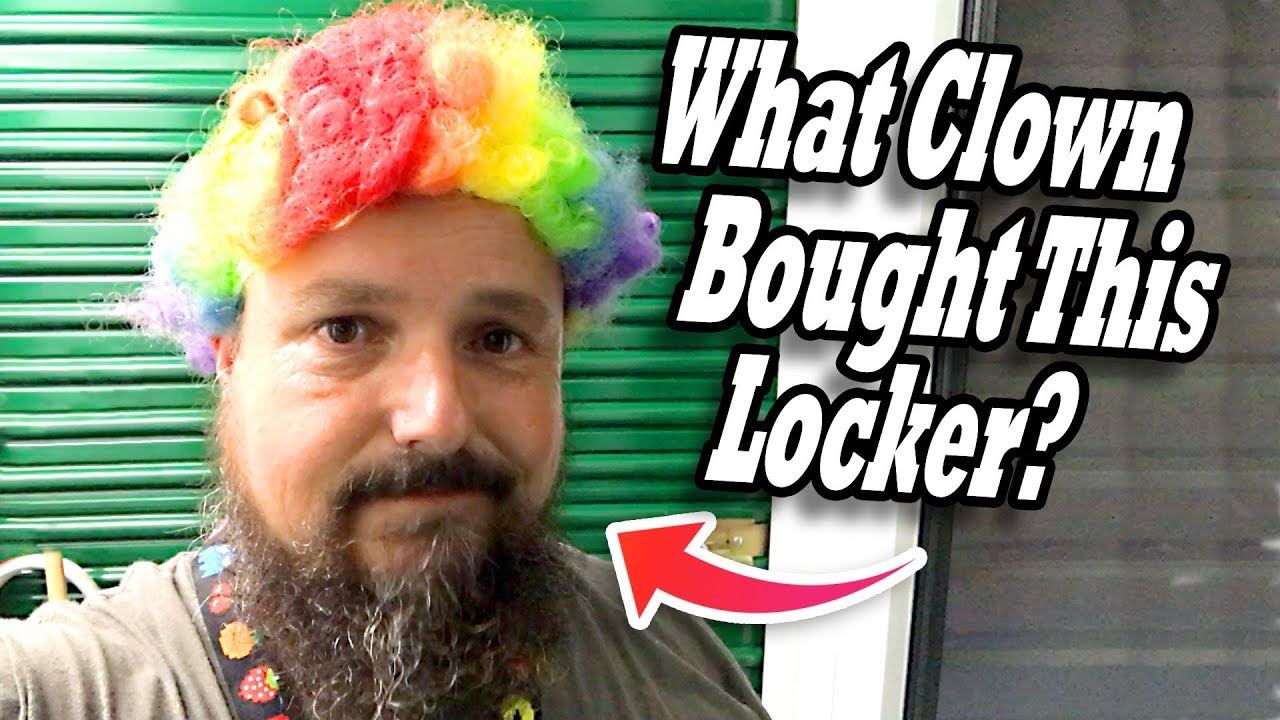 WHAT CLOWN BOUGHT THIS LOCKER at the abandoned storage auction? - YouTube