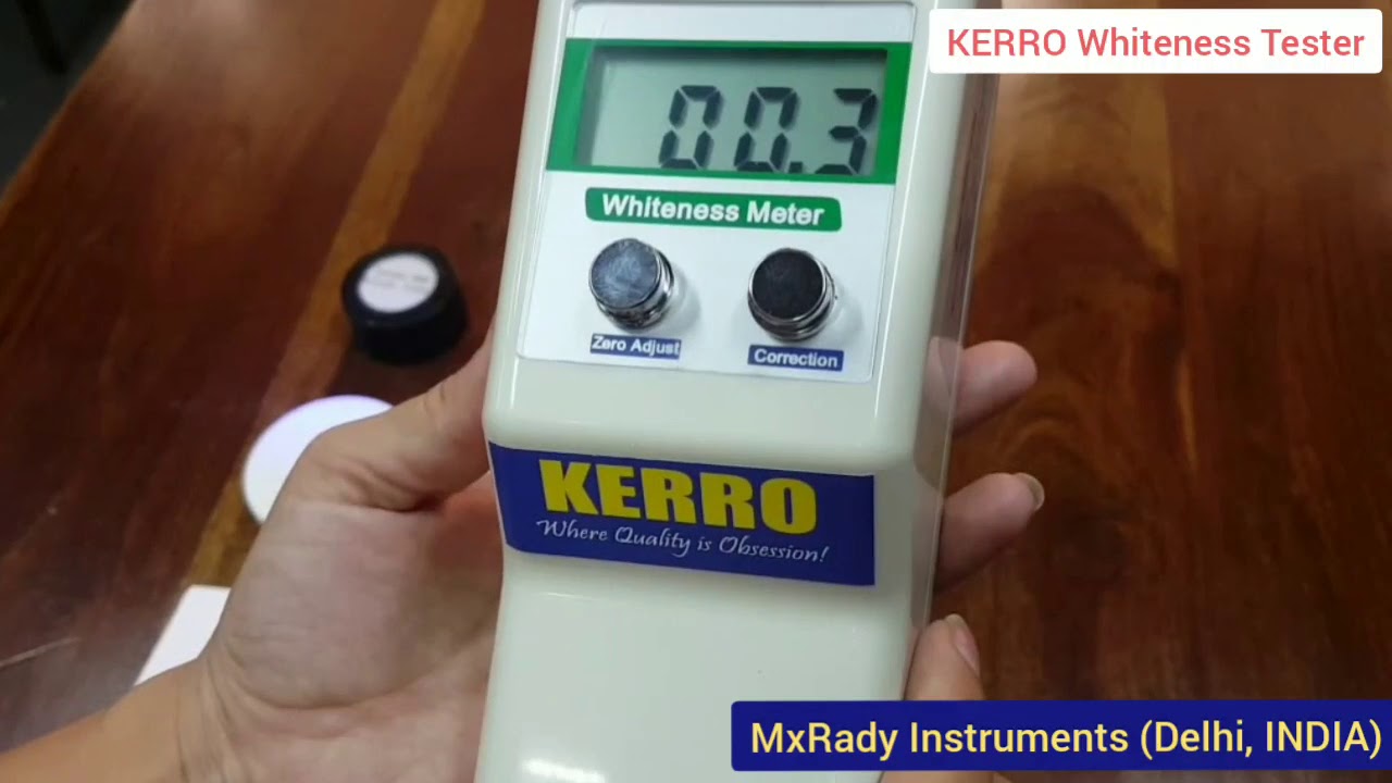 KERRO KWM-1 Digital Whiteness Tester | MxRady Instruments - YouTube