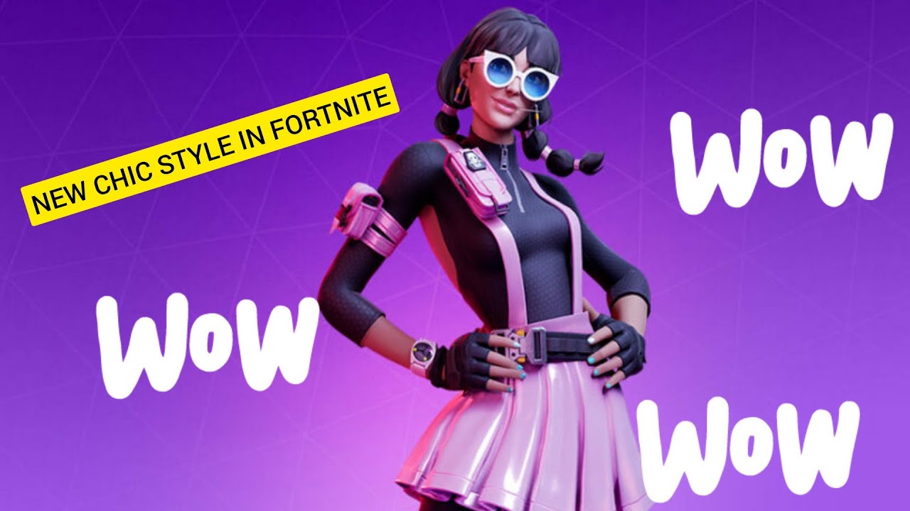 Playing with the new style chic from fortnite battle royal - YouTube
