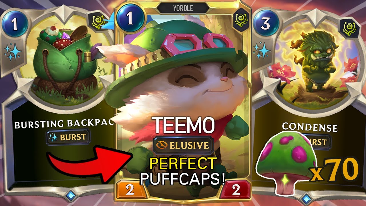 The BEST Teemo Puffcap Deck in the Game - Legends of Runeterra - YouTube