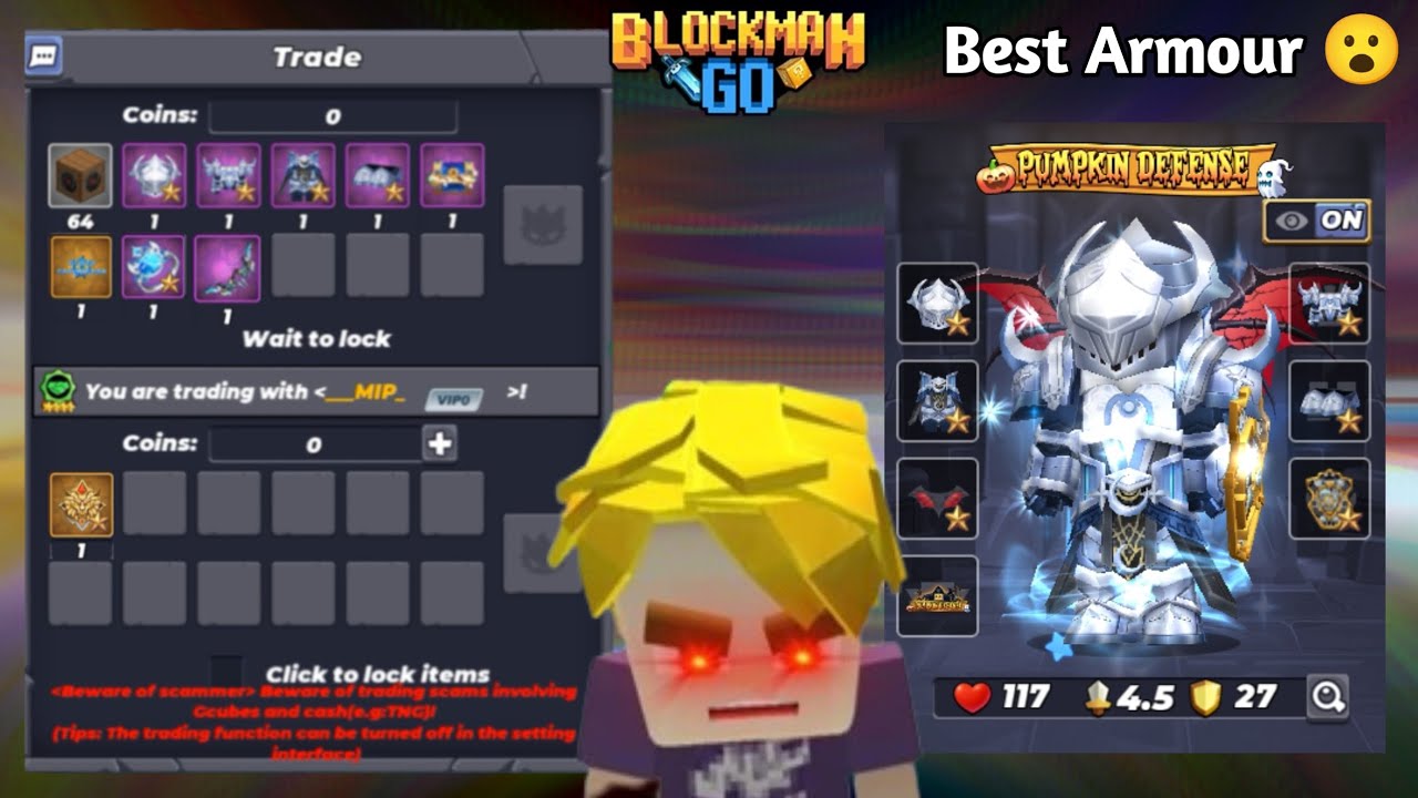 Best VIP Armour Set Skyblock Blockman Go - YouTube