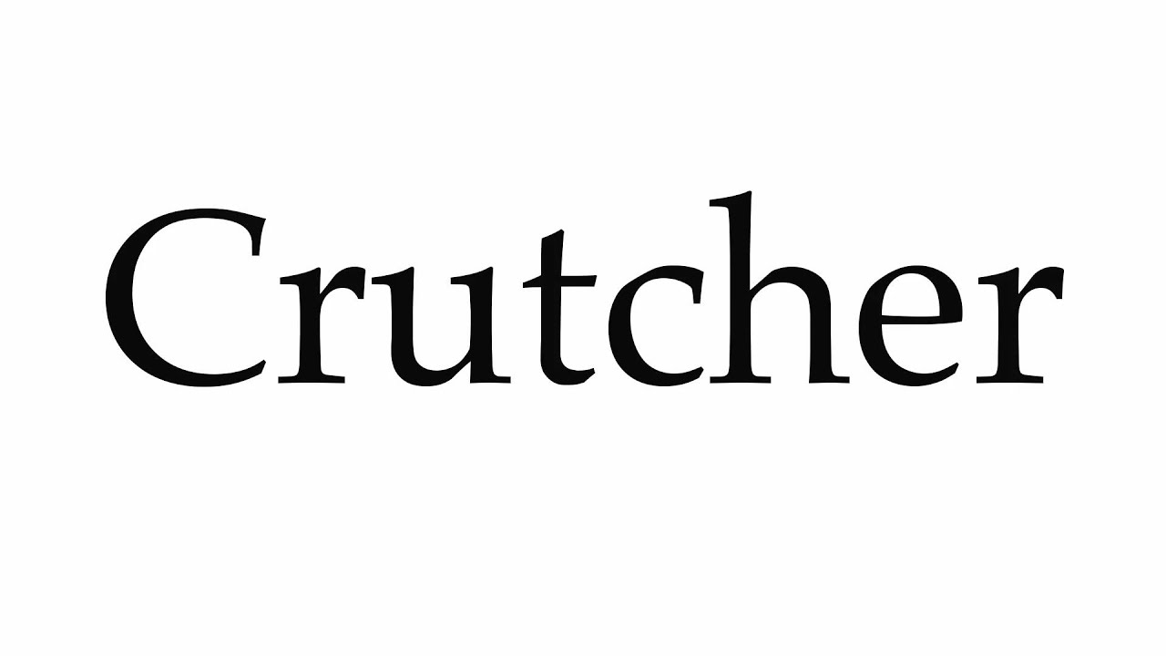 How to Pronounce Crutcher - YouTube