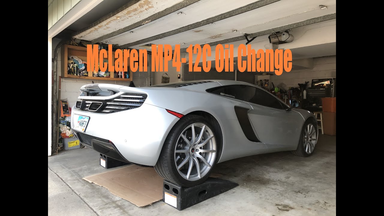 McLaren MP4-12C 12C 650s Oil Change Without a lift ! - YouTube