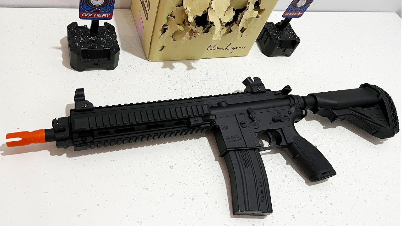 How to use the HK 416 D Gel Blaster Assault Rifle - YouTube