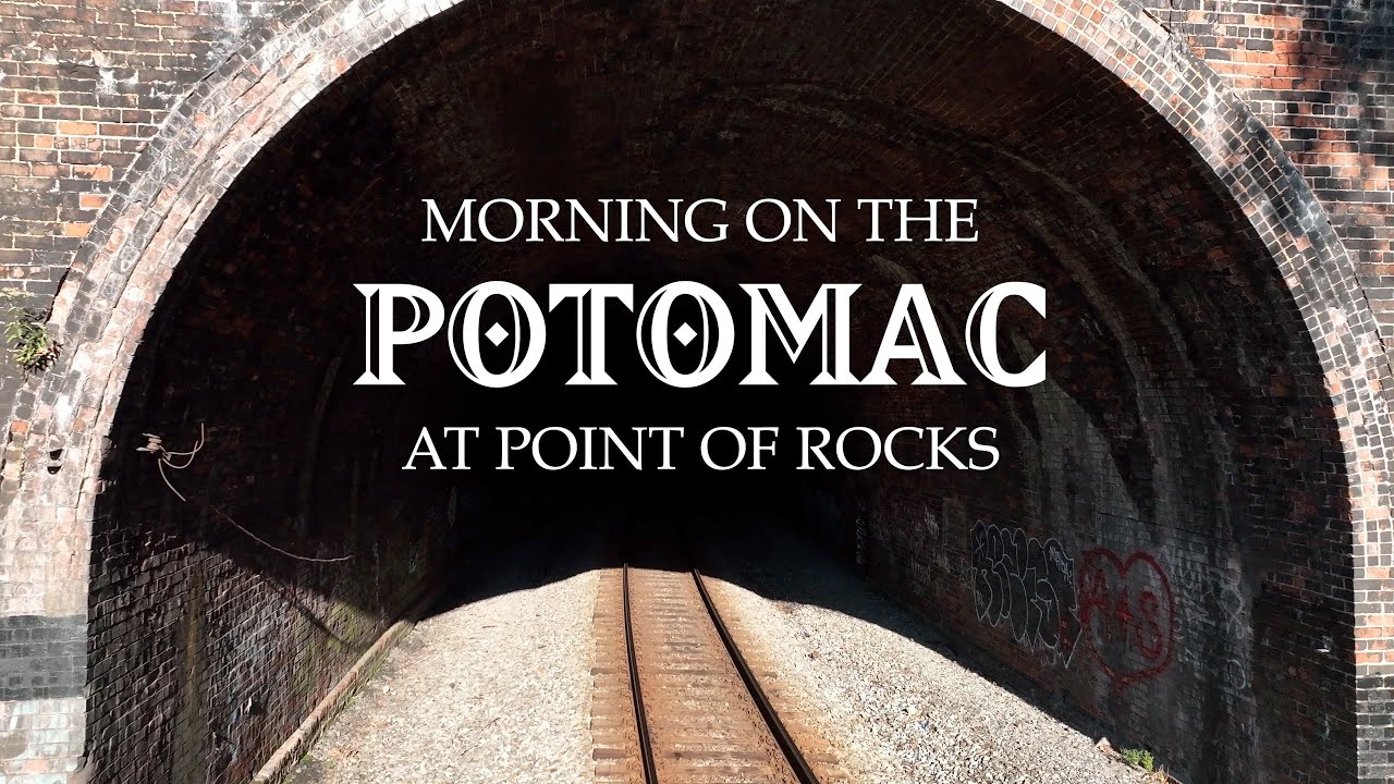 Filming above the Potomac River at Point of Rocks, Maryland on a ...