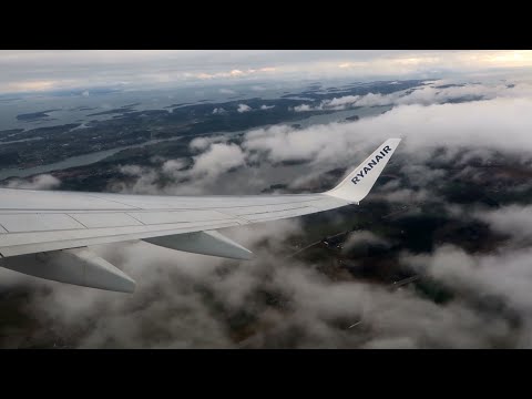 [Onboard] Ryanair Boeing 737-800WL *stunning* take off Oslo Torp - YouTube