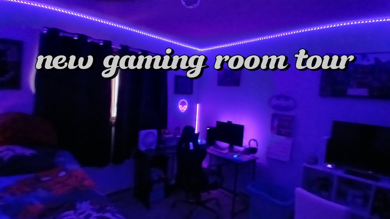new gaming room. New gaming room tour! - YouTube