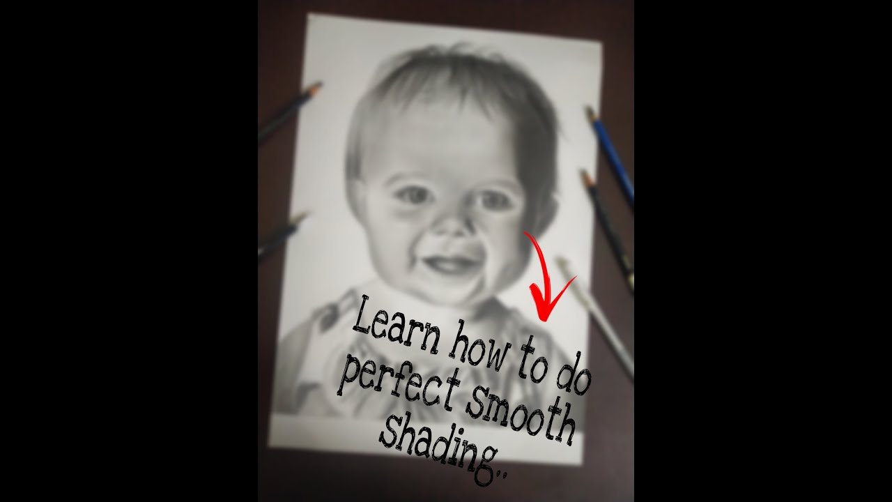 Cute Baby pencil drawing || How to do smooth realistic shading | For ...
