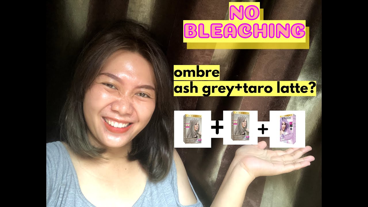 OMBRE TANPA BLEACHING//MURAH//ASH GREY+TARO LATTE//GENG TANGGALTUA ...