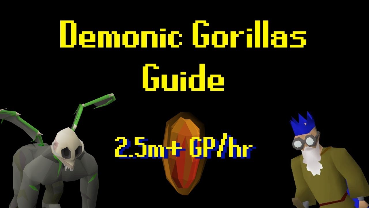 Demonic Gorillas Guide | 2.5m+ GP/hr - YouTube