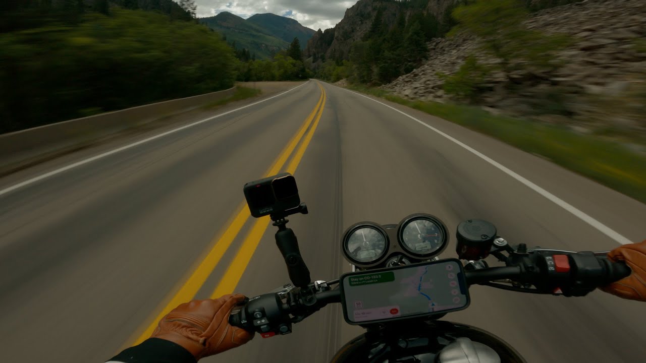 Laid Back POV Motorcycle Cruise Down Colorado's HWY 133 // Triumph ...