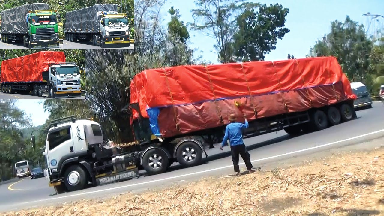 JOS!! 3 Truck Trailer ISUSU Giga & UD Quester, Truk Tronton MBOIS Hino ...
